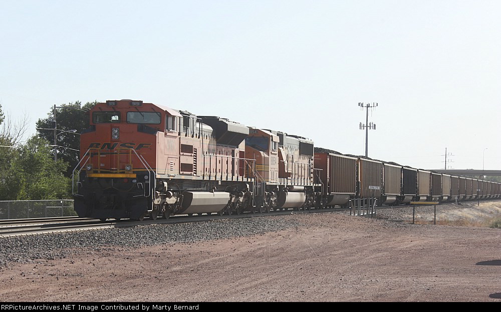 BNSF 9191 and 8854 With Coal